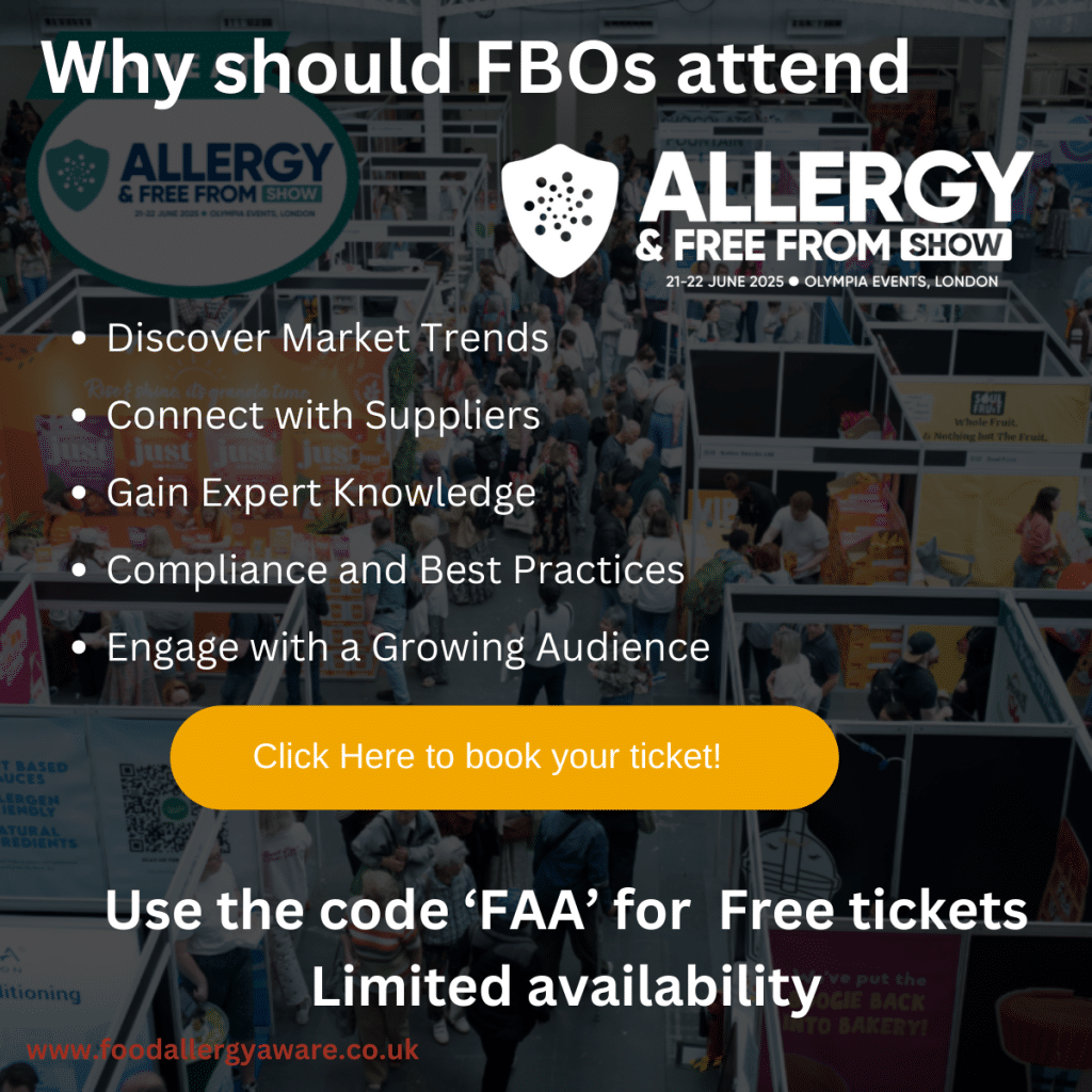 The Allergy And FreeFrom Show 2025 - Food Allergy Aware Training Team