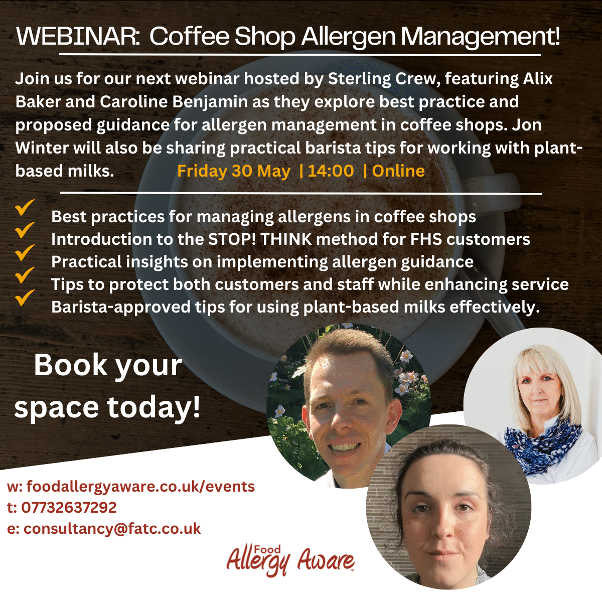Coffee Shop Allergen Management! - Food Allergy Aware Training Team